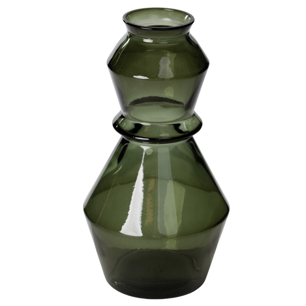 Glassvase Angular teal 30cm - Roggens